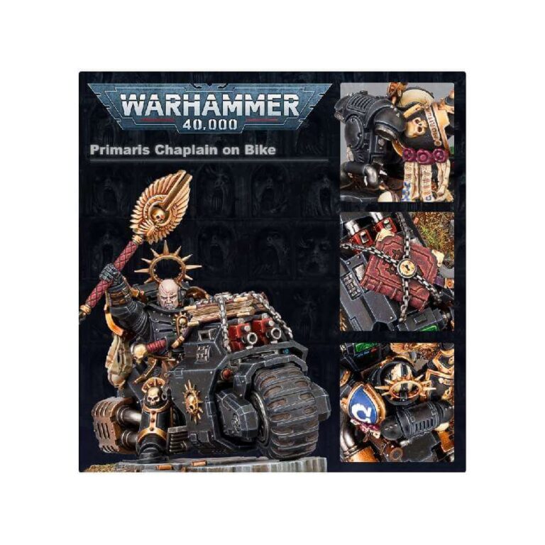 Primaris Chaplain on Bike - W40K Miniature