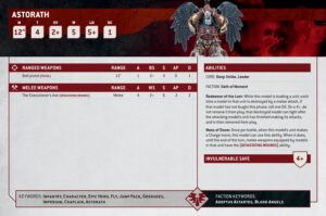 Warhammer 40K Astorath, High Chaplain of the Blood Angels