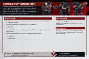 Warhammer 40K Blood Angels Death Company Intercessors