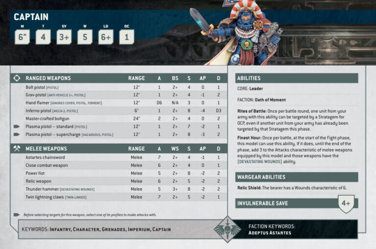 Warhammer 40K Captain Messinius