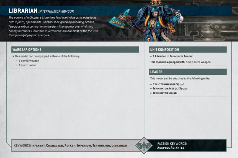 Librarian in Terminator Armour W40k Box Set - Features, Models, and Offers!