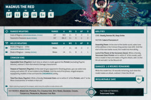 Warhammer 40K Magnus the Red