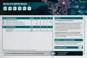 Warhammer 40K Mutalith Vortex Beast / Slaughterbrute