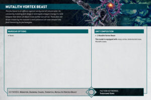 Warhammer 40K Mutalith Vortex Beast / Slaughterbrute