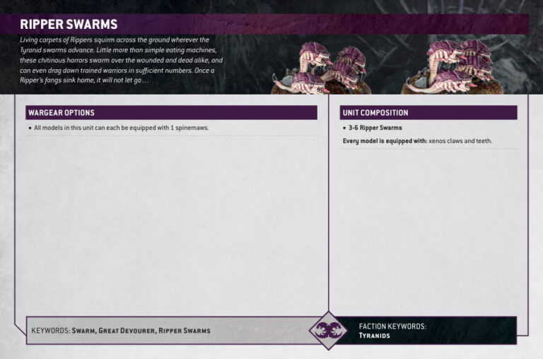 Warhammer 40K Tyranids: Termagants and Ripper Swarm + Paints Set