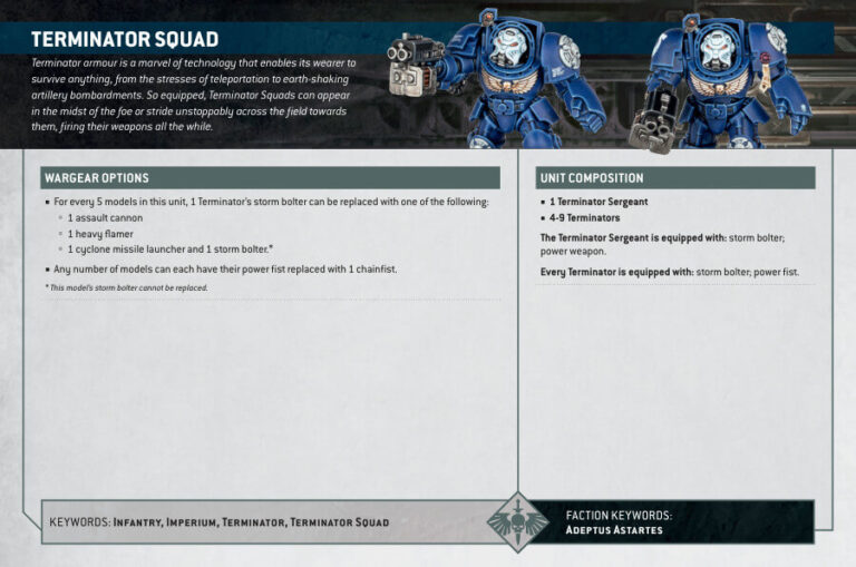 Warhammer 40K Terminator Squad
