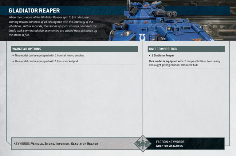 Warhammer 40K Gladiator Reaper