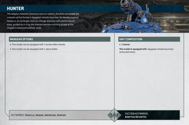 Warhammer 40K Hunter