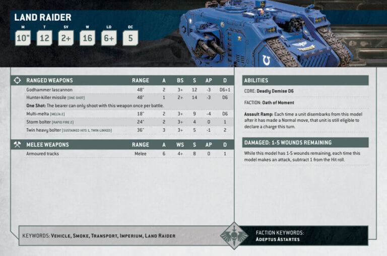 Warhammer 40K Land Raider