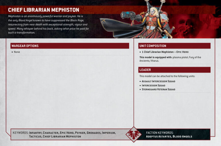 Warhammer 40K Mephiston