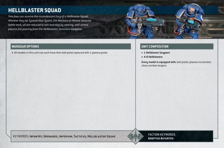 Warhammer 40K Primaris Hellblasters