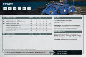 Warhammer 40K Primaris Impulsor