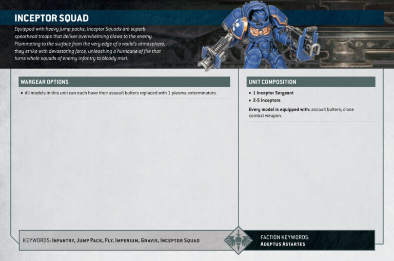 Warhammer 40K Primaris Inceptors