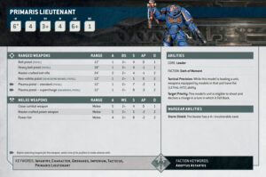 Warhammer 40K Primaris Lieutenant with Power Sword