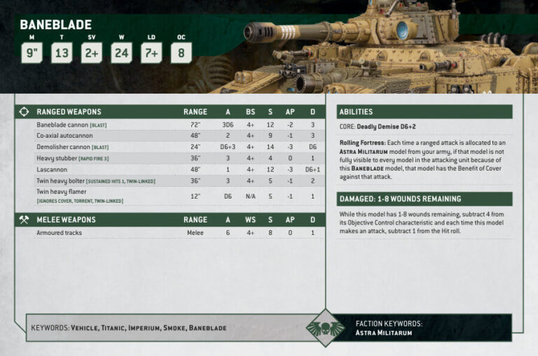 Warhammer 40K Baneblade