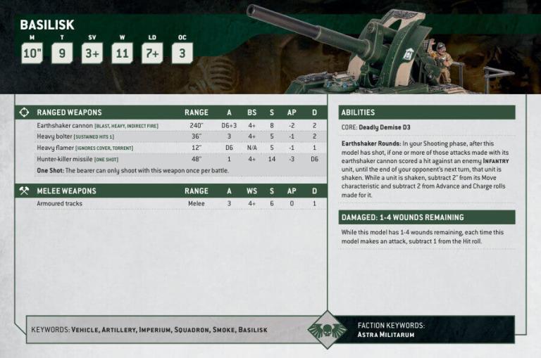 Warhammer 40K Basilisk