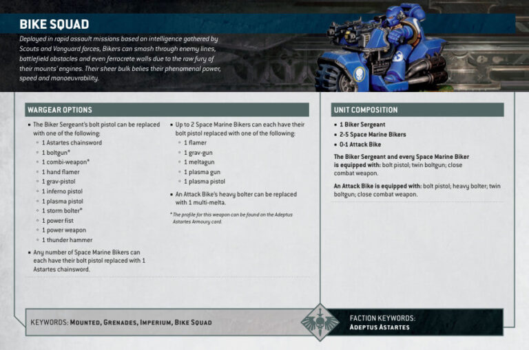 Warhammer 40K Ravenwing Bike Squadron
