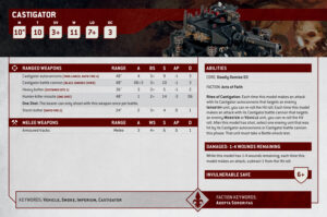 Warhammer 40K Castigator