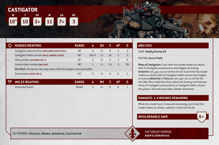 Warhammer 40K Castigator