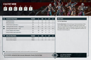 Warhammer 40K Chaos Cultists