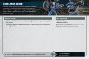 Warhammer 40K Desolation Squad