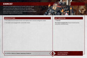 Warhammer 40K Exorcist
