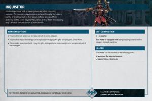 Warhammer 40K Inquisitor with Inferno Pistol & Power Sword