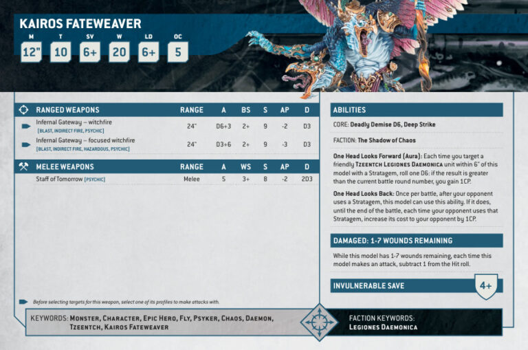 Warhammer 40K Kairos Fateweaver