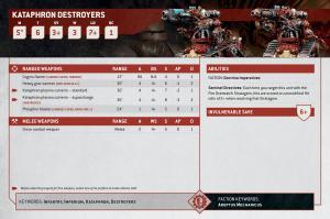 Warhammer 40K Kataphron Destroyers