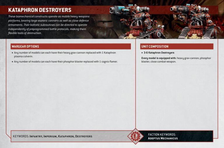 Warhammer 40K Kataphron Destroyers