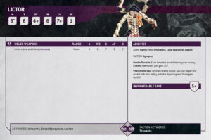 Warhammer 40K Lictor