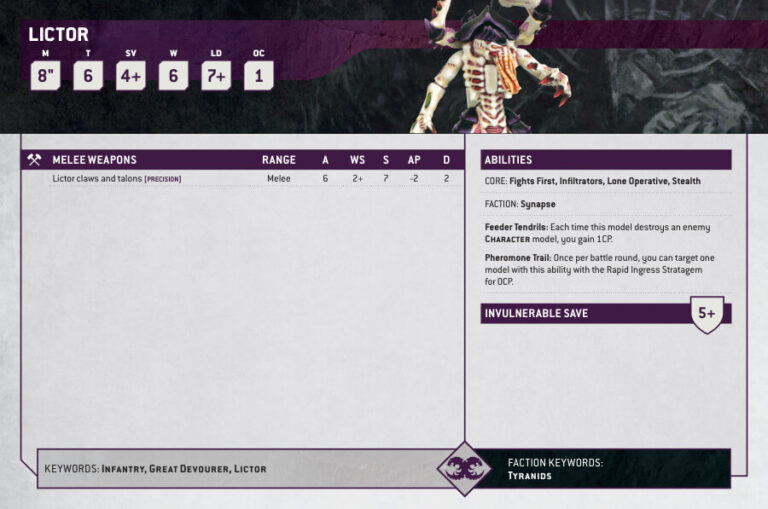 Warhammer 40K Lictor