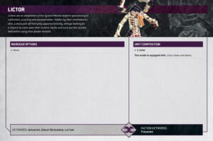 Warhammer 40K Lictor