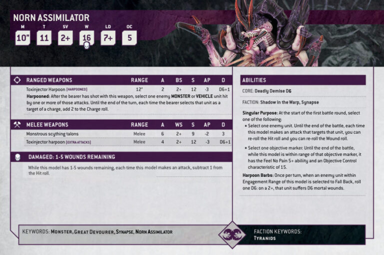 Warhammer 40K Norn Assimilator