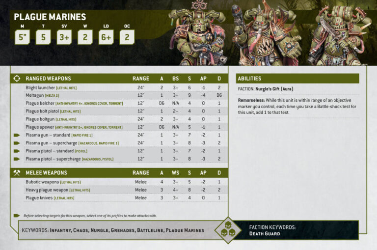 Warhammer 40K Plague Marines