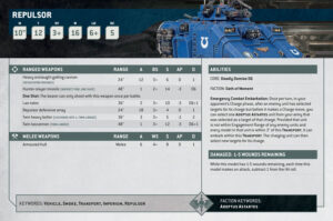 Warhammer 40K Primaris Repulsor