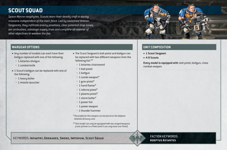 Warhammer 40K Scouts