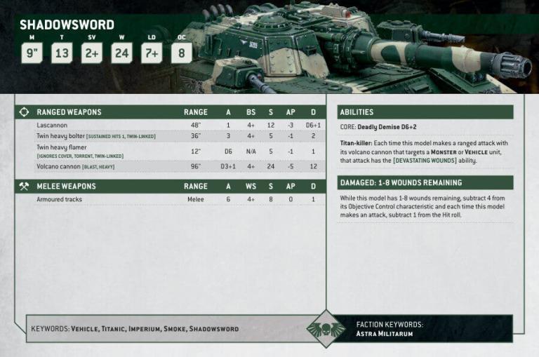 Warhammer 40K Shadowsword