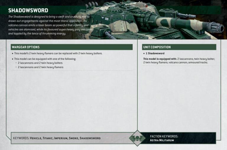 Warhammer 40K Shadowsword