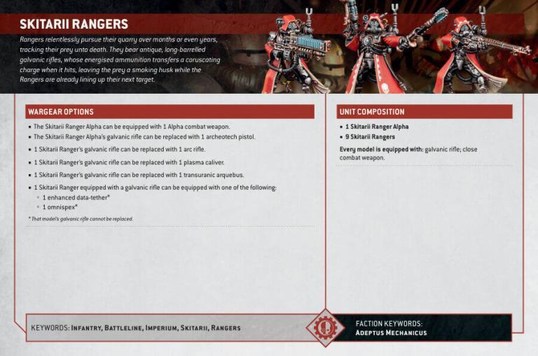 Warhammer 40K Skitarii Rangers