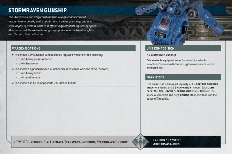Warhammer 40K Stormraven Gunship
