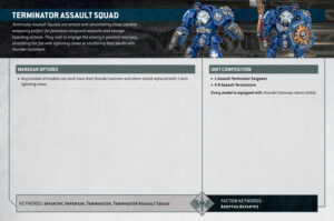 Warhammer 40K Terminator Assault Squad