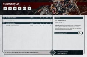 Warhammer 40K Warpforged: Venomcrawler and Obliterators