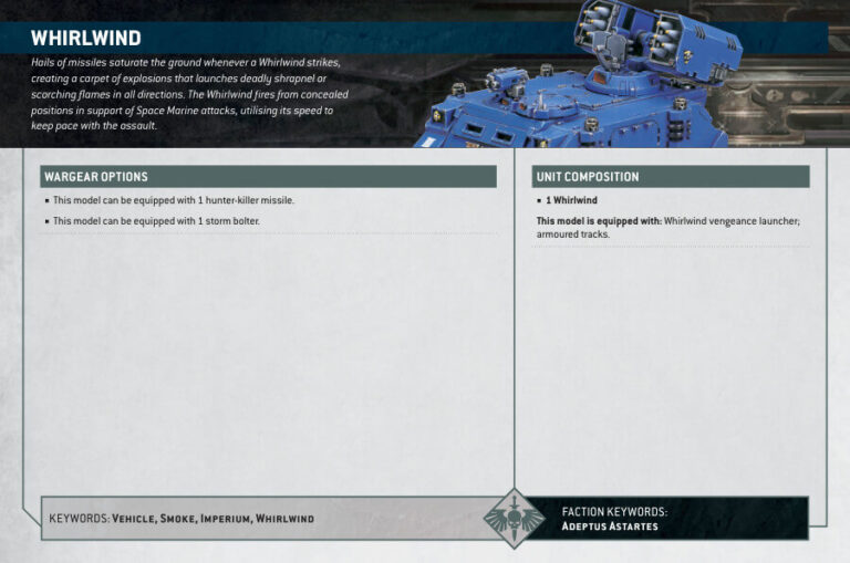Warhammer 40K Whirlwind
