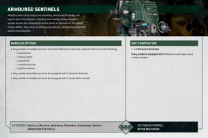 Warhammer 40K Armoured Sentinel