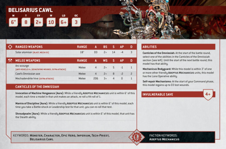 Warhammer 40K Belisarius Cawl