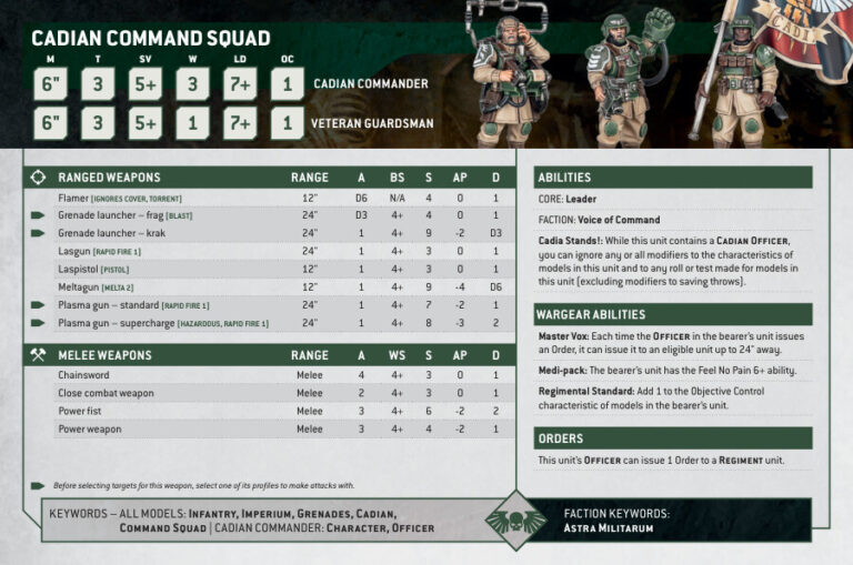 Cadian Command Squad W40K Box Set - Features, Models, and Offers!