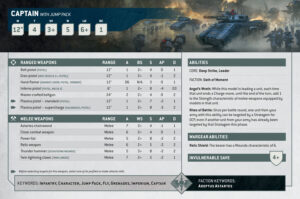 Warhammer 40K Captain with Jump Pack
