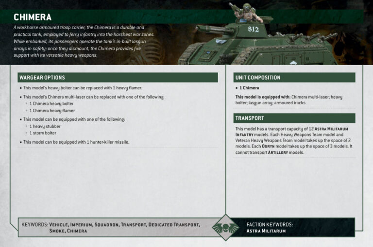 Warhammer 40K Chimera