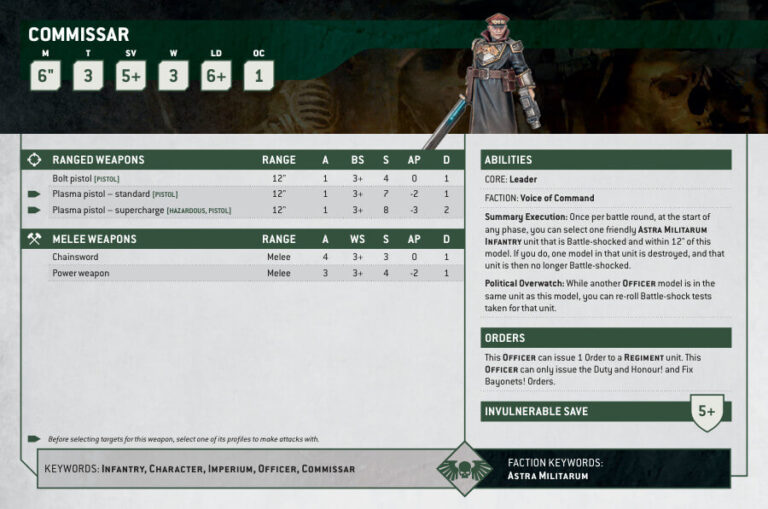 Warhammer 40K Commissar